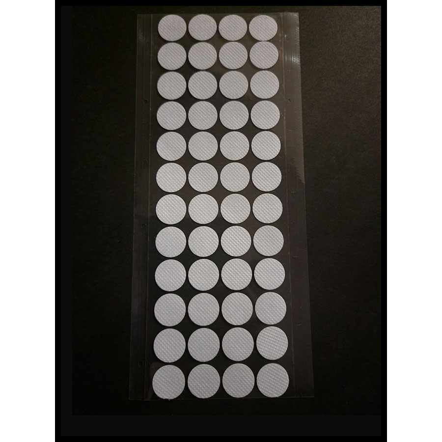 Adhesive Synthetic Filter Disc Stickers - 20 mm - Sheet of 48 Pre-Cut ...
